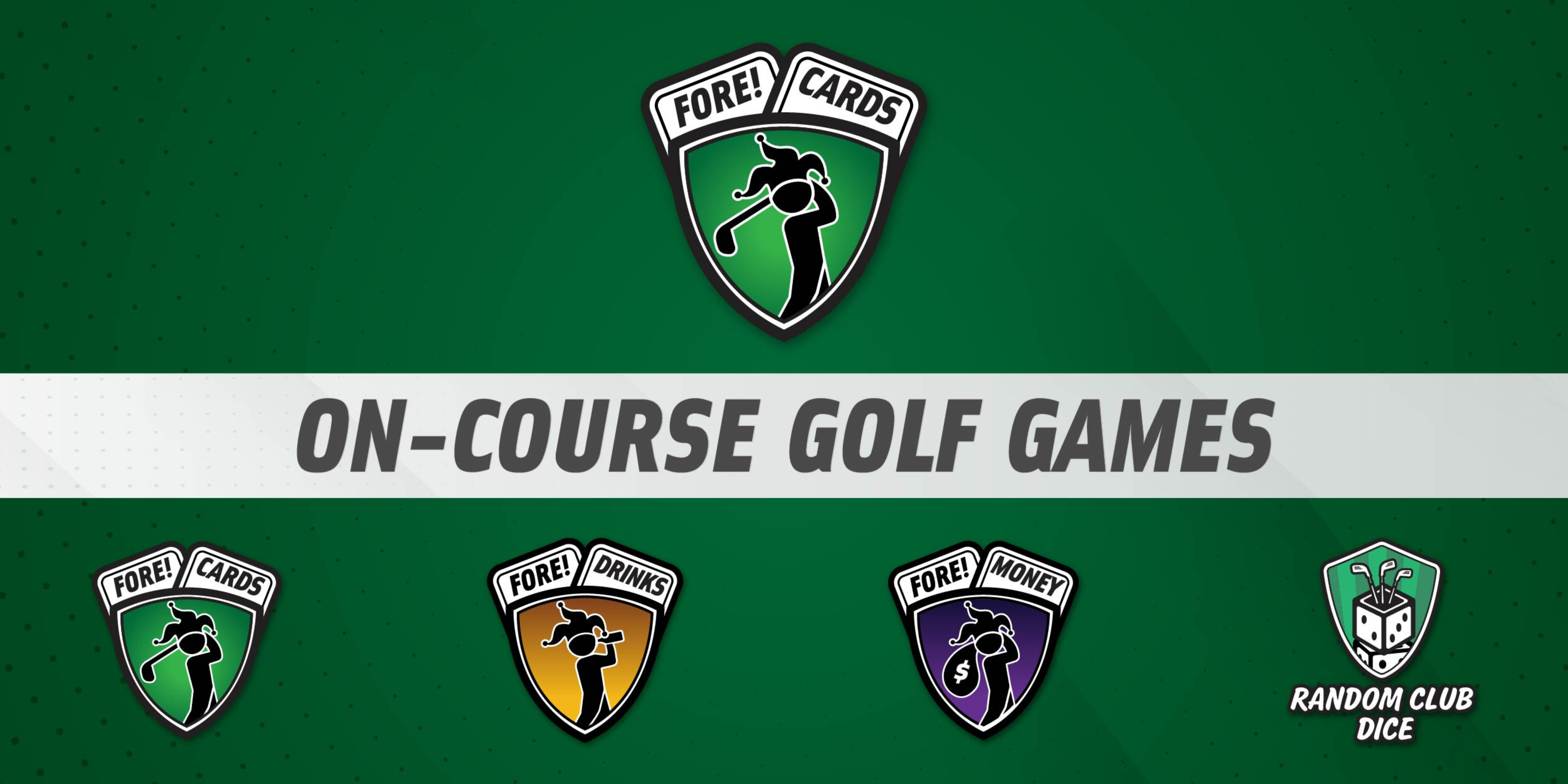 Fore Cards On Course Golf Games - Make your next golf round more fun!
