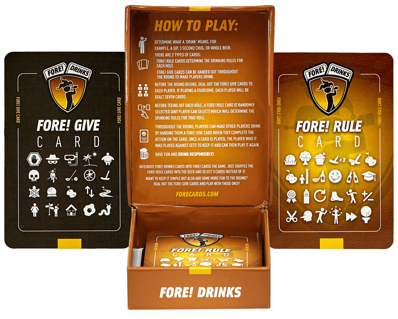 Fore! Drinks On Course Golf Game – Fore Cards