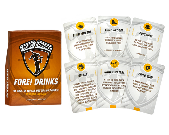 Fore! Drinks On Course Golf Game – Fore Cards