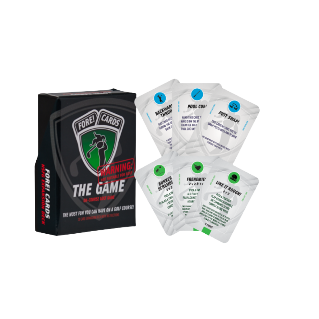 Fore! Cards On-Course Golf Game & Expansion Pack Bundle - Save 20% ...
